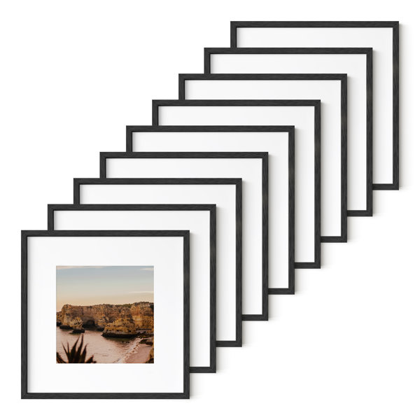 Haus and Hues Wood Picture Frame - Set of 9 | Wayfair